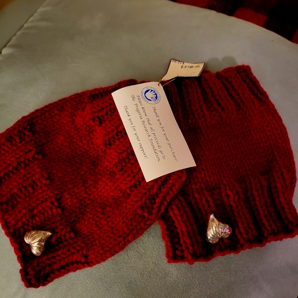 unbranded | Accessories | Nwt Burgundy Chunky Boot Toppers Wsilver ...